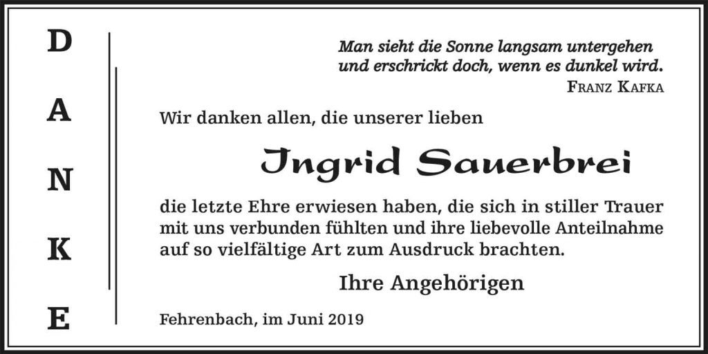 Ingrid Sauerbrei – Südthüringer Rundschau • Meinungsfreudig. Unabhängig ...