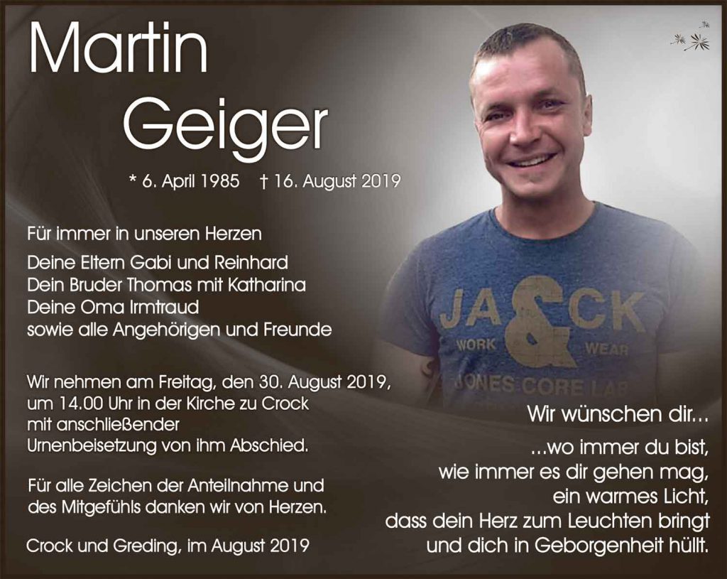 Martin Geiger – Südthüringer Rundschau • Meinungsfreudig. Unabhängig ...