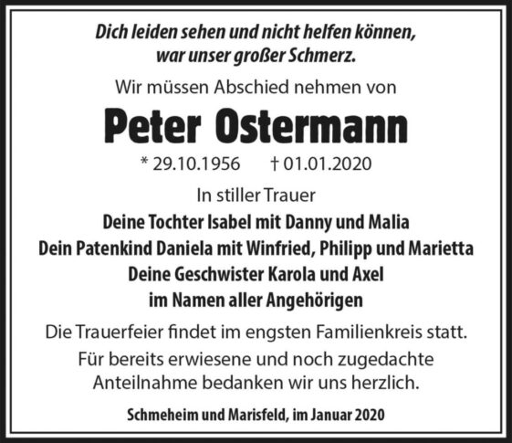 Peter Ostermann – Südthüringer Rundschau • Meinungsfreudig. Unabhängig ...